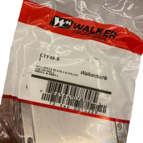 WALKER Wiremold Legrand LTF48-B Walker Multiplex Blank Faceplate New ...