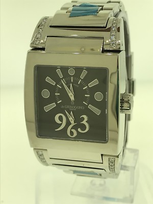 DE GRISOGONO TINO ACIER DIAMOND LADIES WATCH N01/B NEW WITH BOX! $8,700 ...