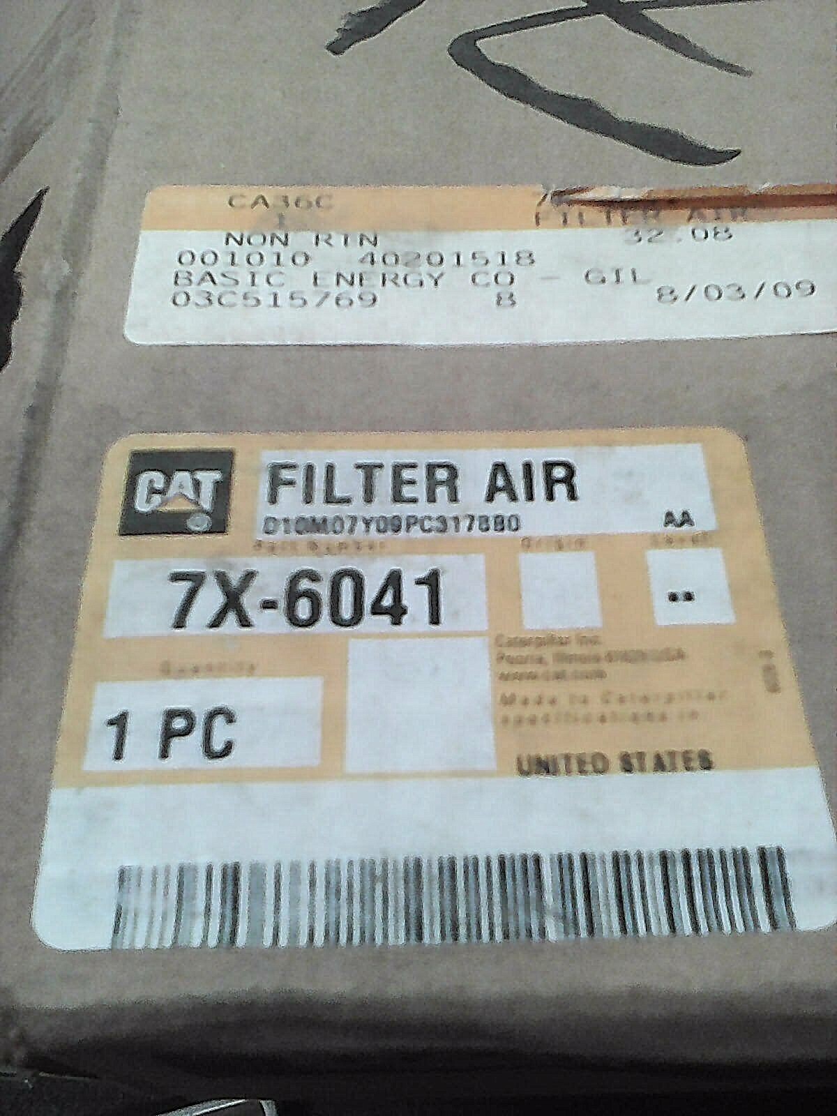 Genuine OEM Caterpillar CAT Filter 7X-6041 V | eBay