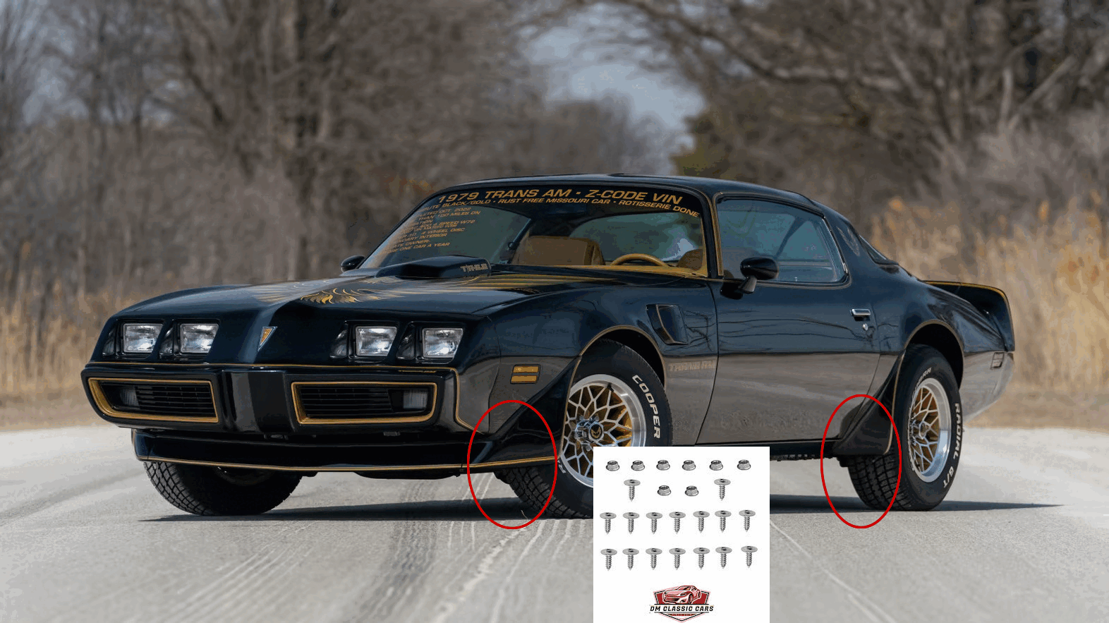 1970-1981 F-BODY TRANS AM CAMARO Z28 FIREBIRD WHEEL (FRONT/REAR) FLARE ...