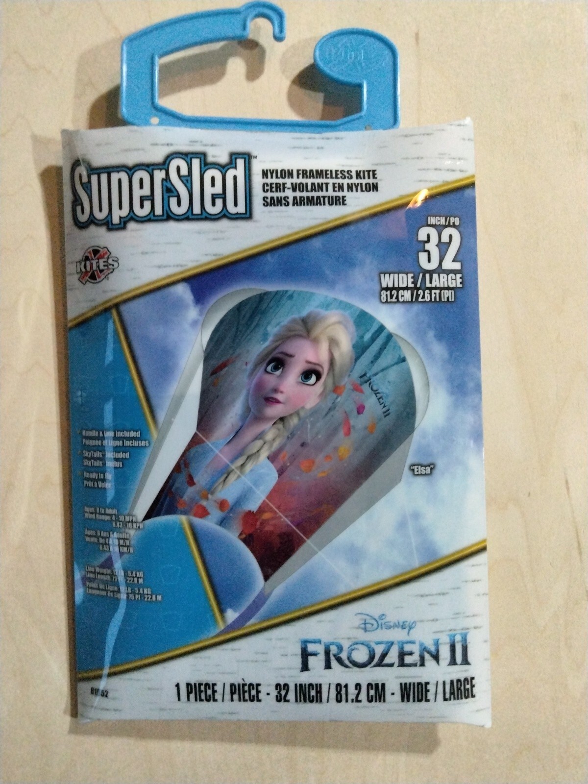 Disney Frozen Elsa Princess Kite Nylon Frameless SuperSled X Kites 32 ...