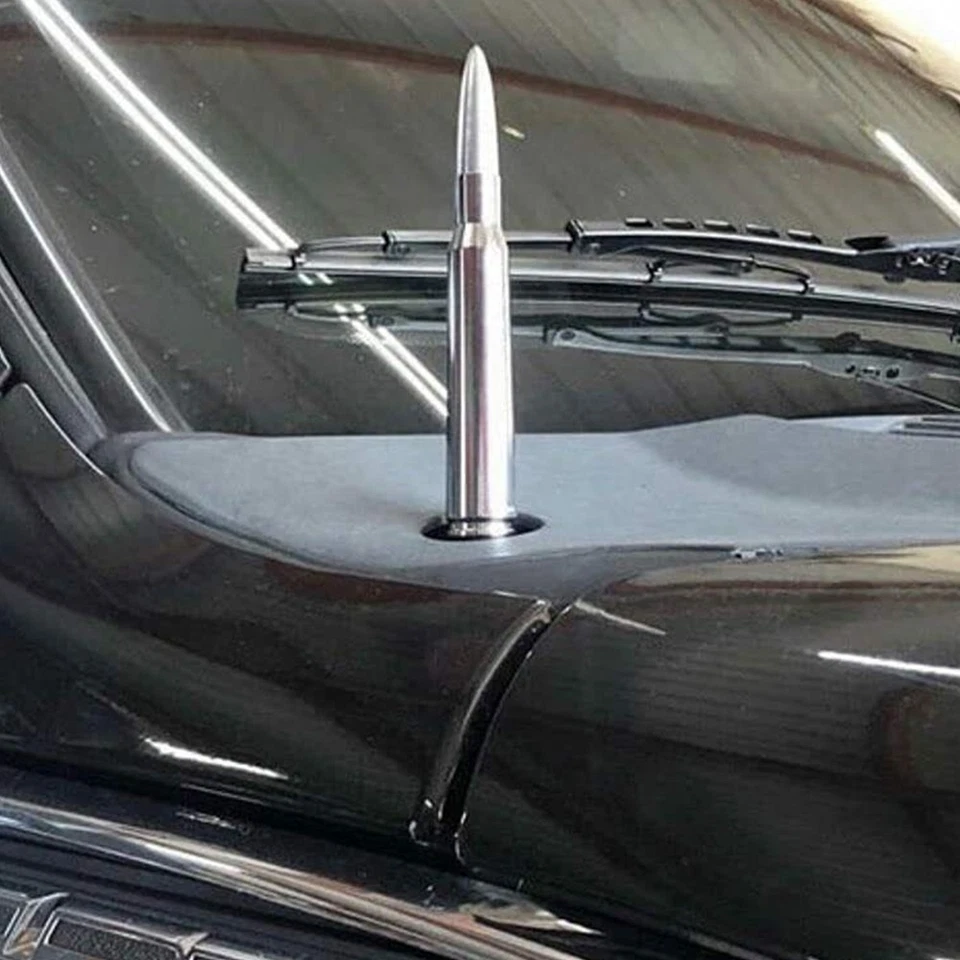 Universal Bullet Antenna Short Aluminum for Car Truck SUV FM Radio ...