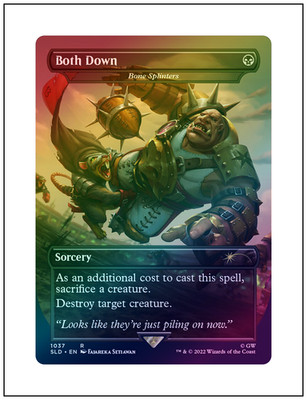 1x Both Down (Bone Splinters), Foil, Secret Lair, Magic, MTG NM | eBay