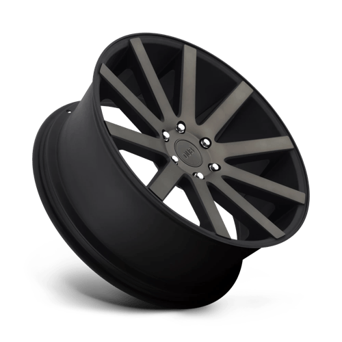22X9.5 DUB 1PC S121 SHOT CALLA 6X5.5 20MM MATTE BLACK DOUBLE DARK TINT ...