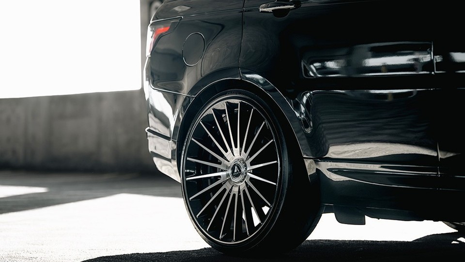 22x10.5"Asanti Wheels AB048 Viceroy Gloss Black with Machined Face Rims ...