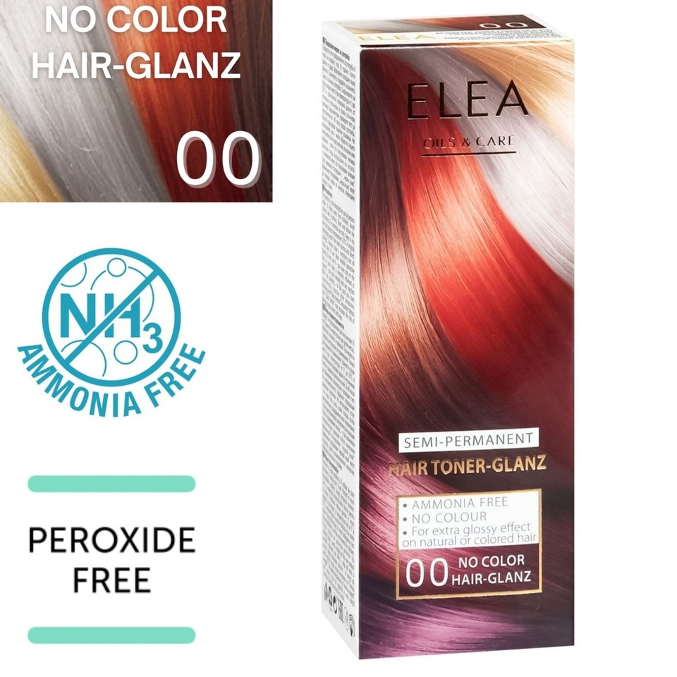 Elea Semi Permanent Hair Toner Perfect Colour Dye Amonia & Peroxide ...