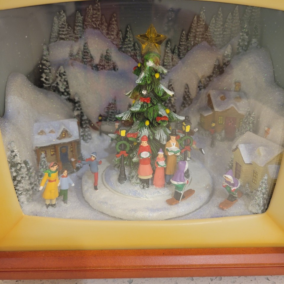 Christmas Holiday LED Lights Animated Musical Retro TV Music Box 15 ...