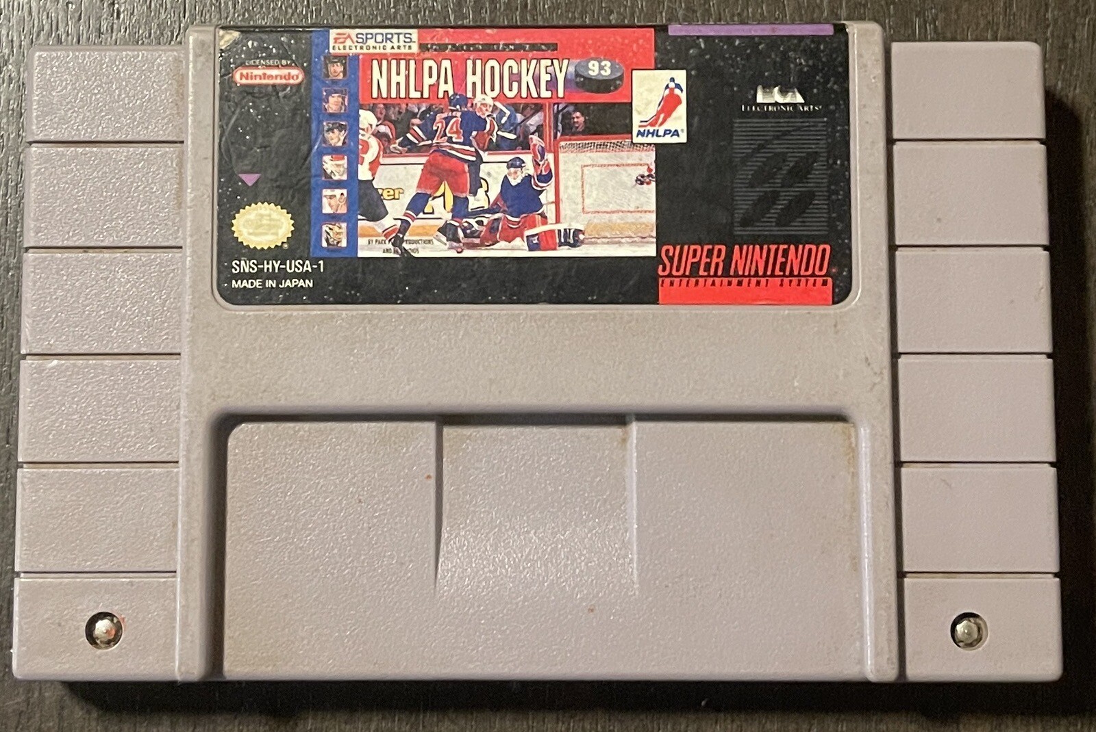 NHLPA Hockey 93 (Super Nintendo Entertainment System, 1992) SNES Cart ...