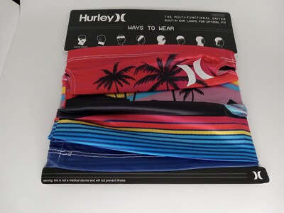 Hurley gaiter Mask and multi use for neck or head band | eBay