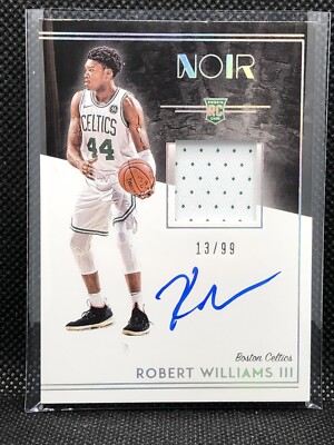 2018-19 Panini Noir Robert Williams III Rookie Patch Auto Autograph RPA ...
