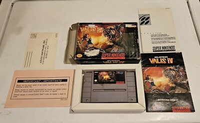 Super Valis IV 4 (Super Nintendo SNES) Complete In Box w/ Game Manual ...