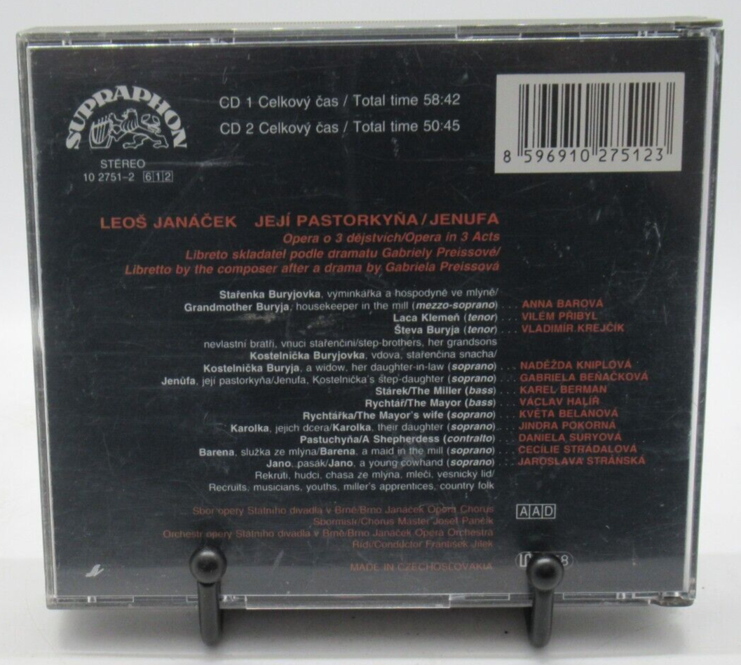 ANNA BAROVA - JANACEK: JEJI PASTORKYNA / JENUFA 2-DISC MUSIC CD SET ...