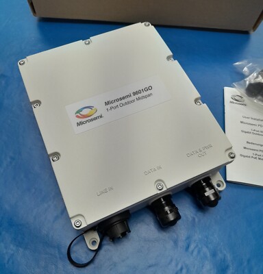 MicroSemi PD-9601GO/AC 1-Port 802.3at Gigabit Outdoor PoE Midspan | eBay