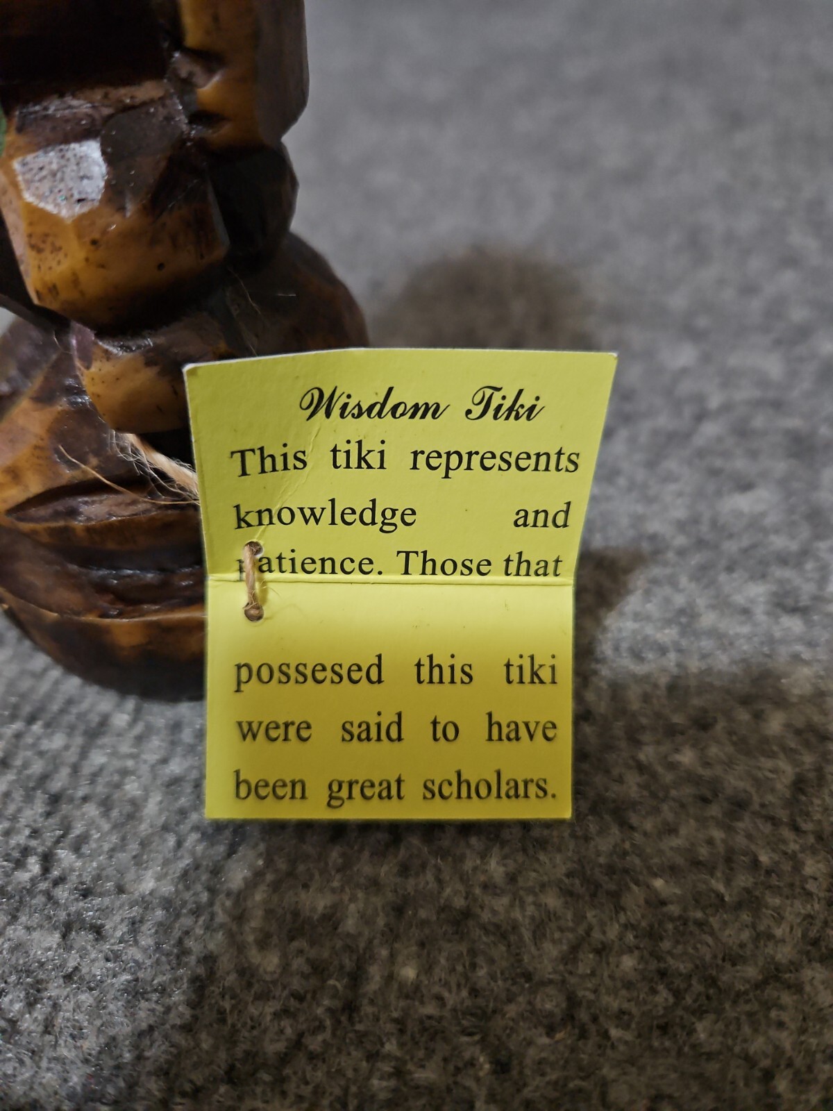 Wood WISDOM Tiki Chiefly Co. Hawaii Polynesia Collection for sale ...