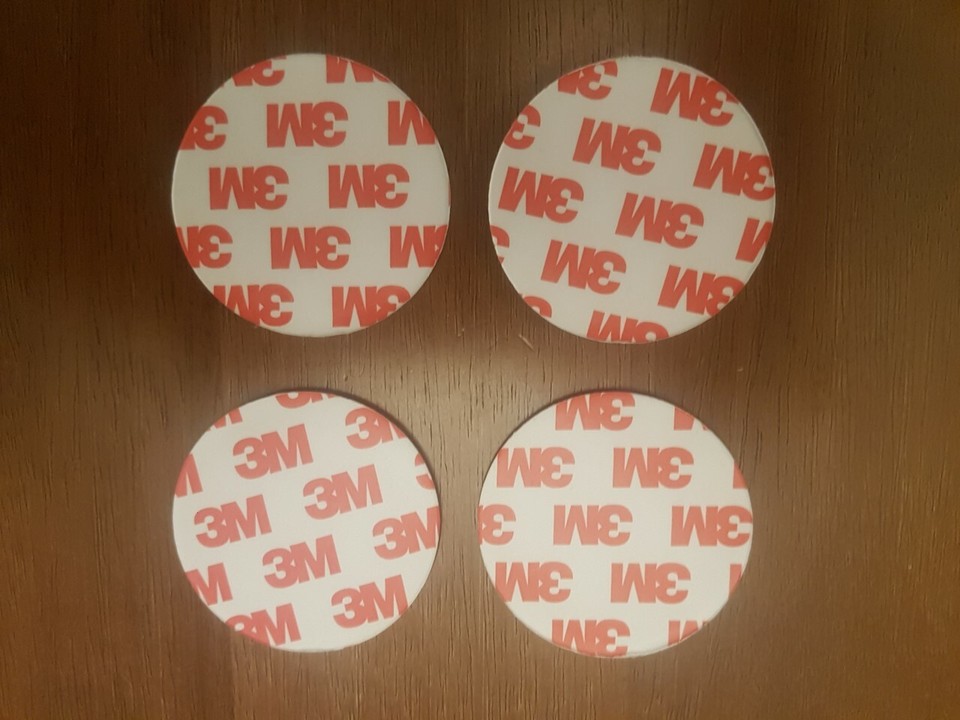 Self Adhesive Magnetic Discs Squares 25mm 3M Backing Multipole ...