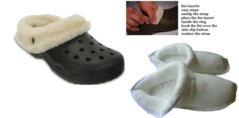 Crocs Fluffy Liners Shoes Clogs Fur For Crocs Liner Insoles Inserts ...