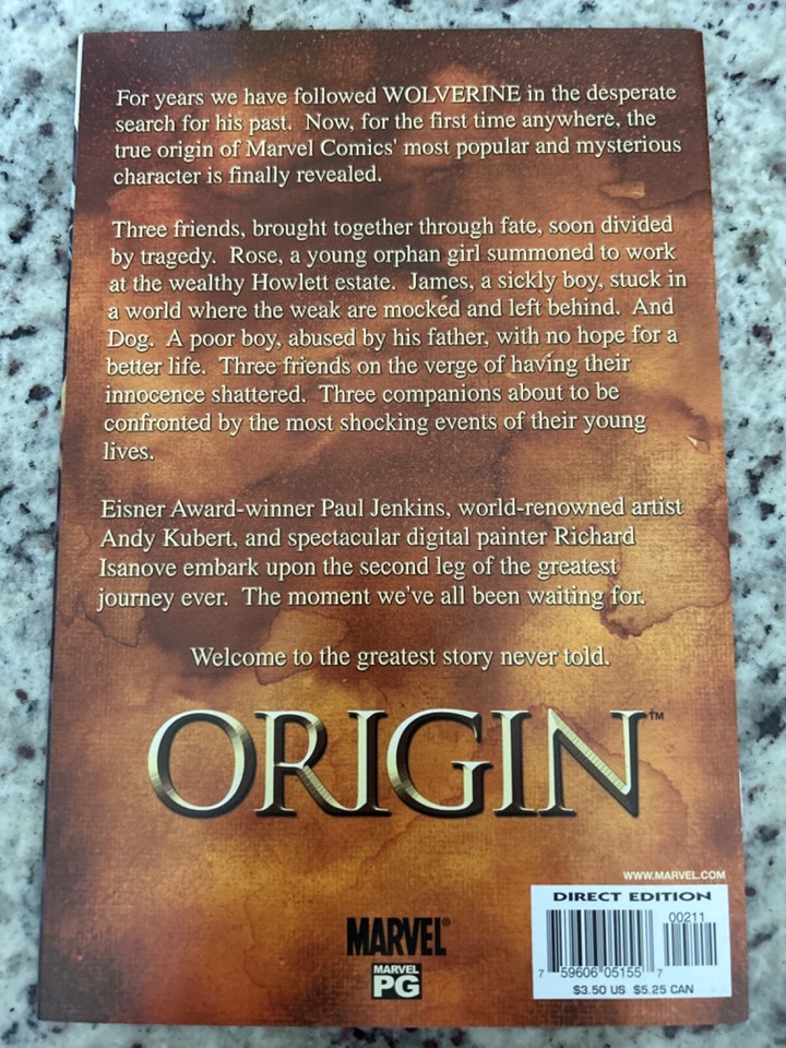 Wolverine: The Origin #2 Mini-Series (Marvel, 2001) Origin Wolverine Pt ...