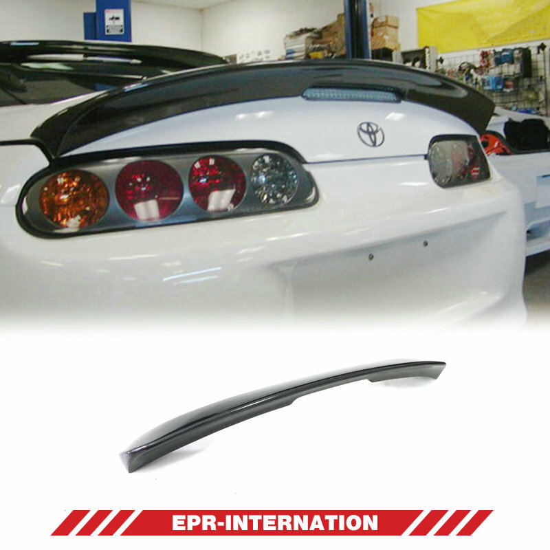 Drag Style Carbon Fiber For 93-98 TOYOTA Supra MK4 JZA80 Rear Spoiler ...