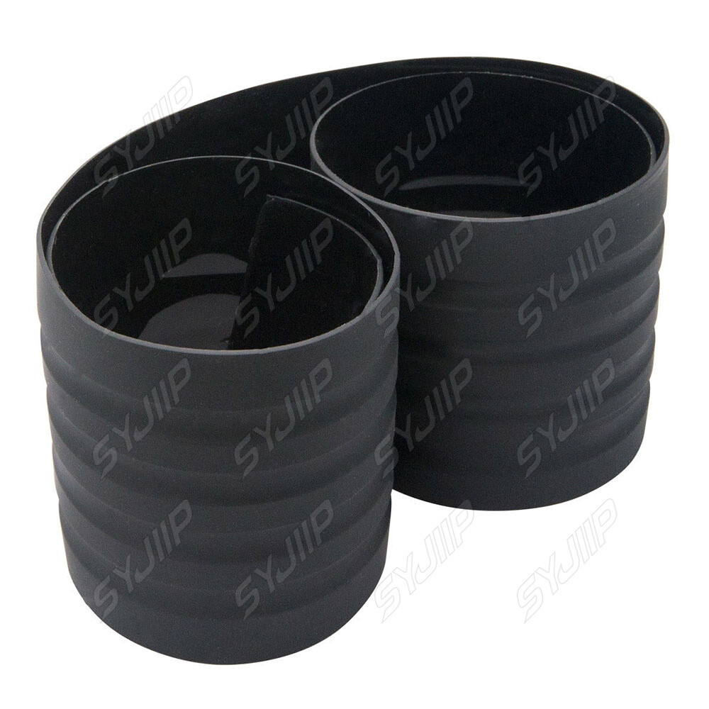 Black Car Rear Bumper Rubber Pad Kit Guard Sill Plate Trunk Protector ...