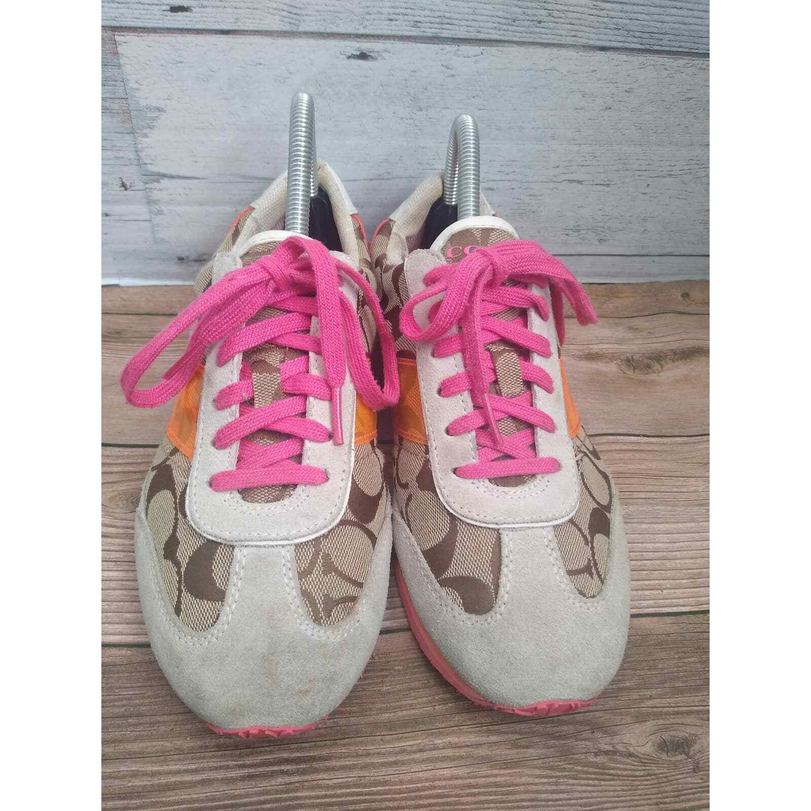 COACH JOSS Q293 Signature Canvas Suede Fashion Sneake… - Gem