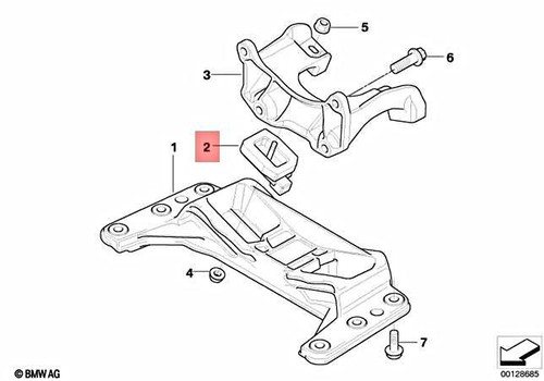 Genuine BMW E60 E61 E63 E64 540i 545i 550i 645Ci 650i Gearbox Mount ...