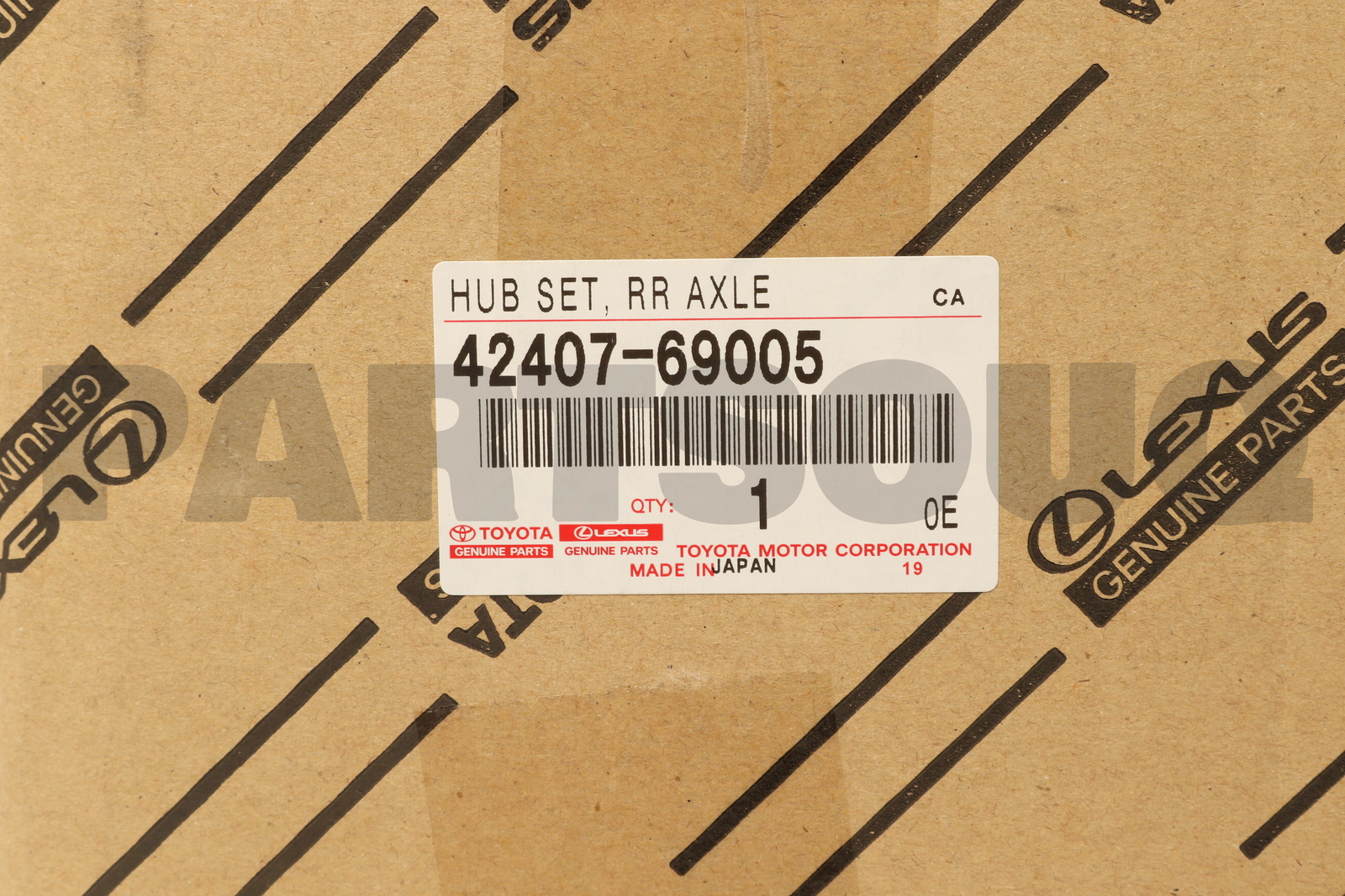 4240769005 Genuine Toyota HUB & BEARING ASSY, REAR AXLE, RH/LH | eBay