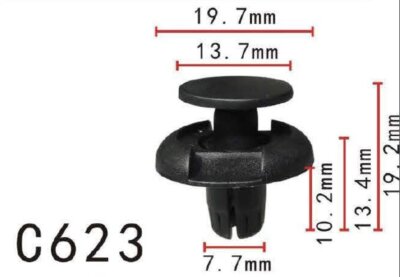 20pcs Fit Honda 91501S04003 Front Fender Push-Type Retainer | eBay