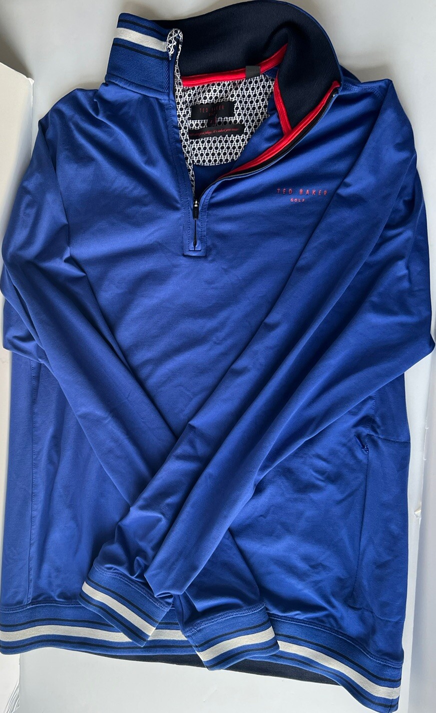 Ted Baker London Antram Long Sleeve 1/4 Zip Funnel Ne… - Gem