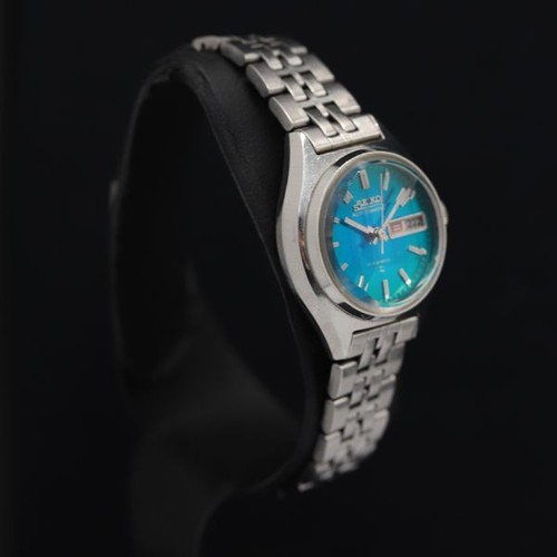 Seiko 2206-0390 Auto Day-Date Blue Dial 1.65inch Case 5.51inch Band ...