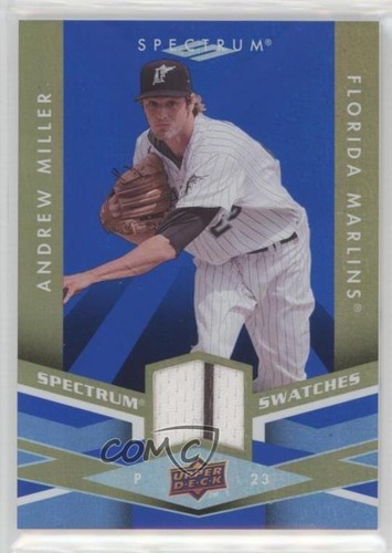 2009 Upper Deck Spectrum Spectrum Swatches Blue Andrew Miller #SS-AM ...