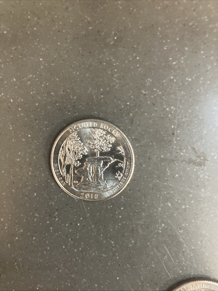 2018-S 25c Michigan Pictured Rocks quarter dollar clad uncirculated BU ...