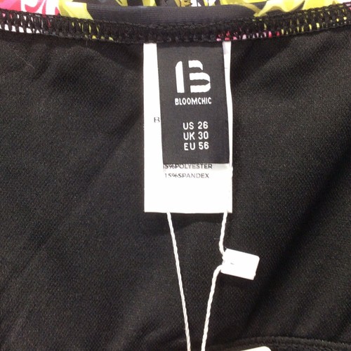 Bloomchic Swim Dress Plus Size 26/4x Floral Print V Neck Empire Waist ...