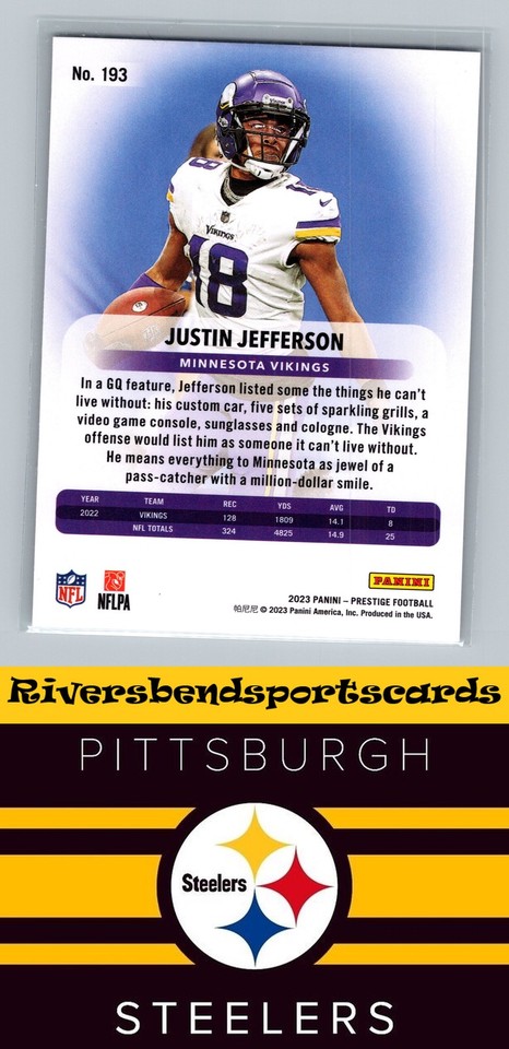 2023 Panini Prestige #193 Justin Jefferson | eBay