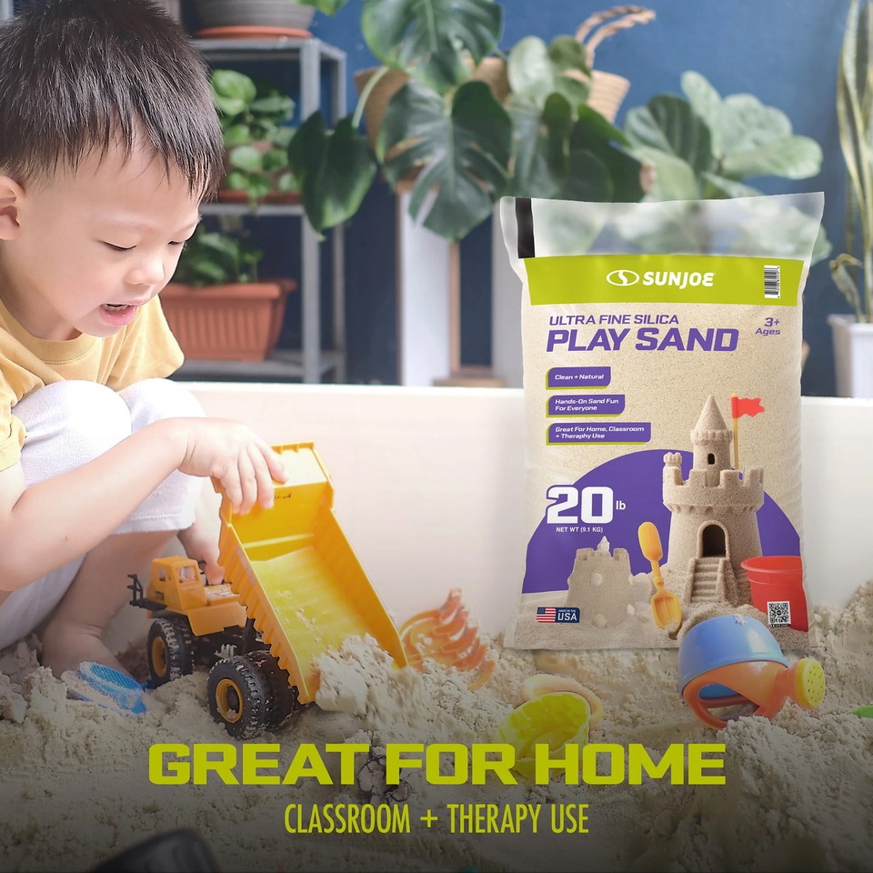 Sun Joe Ultra Fine Silica Play Sand for Sandboxes and Sensory Tables | eBay