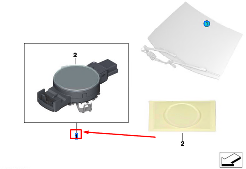 BMW F40 Windshield Rain Sensor 61355A70A02 GENUINE for sale online ...
