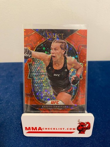 2023 Panini Select UFC Katlyn Cerminara Concourse Red Disco Prizm /99 ...