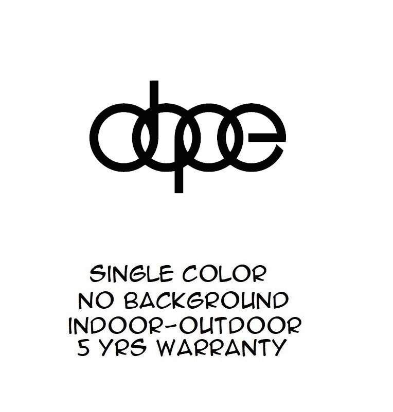 Dope Sticker Vinyl Decal Window Car Audi JDM Euro Drift Illest Stance ...