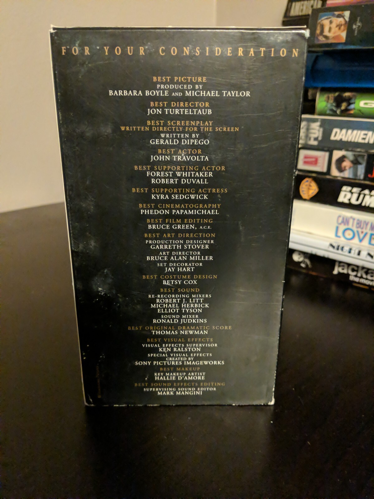 1996 Walt Disney Academy Screener VHS Phenomenon Travolta FYC *BUY 2 ...