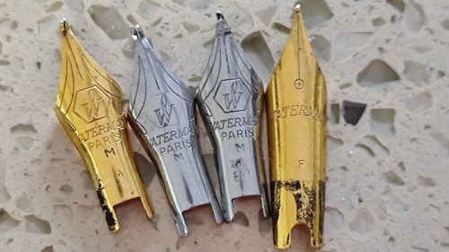WATERMAN FOUNTAIN PEN PARTS LOT NIP GOLD & STEEL VINTAGE Used | eBay