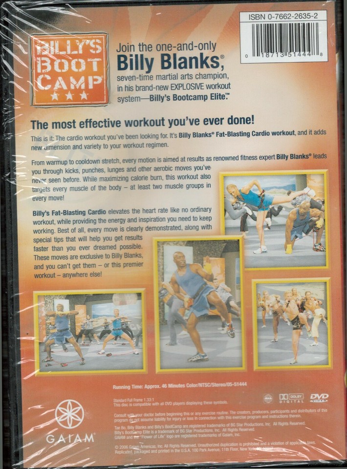 Billy Blanks: Billy's Boot Camp Fat Blasting Cardio | eBay