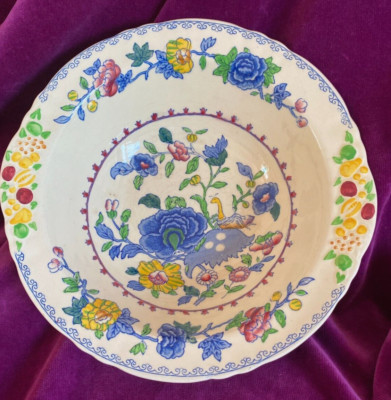 Early Vintage Masons 'Regency' large bowl . 1937 to 8. | eBay