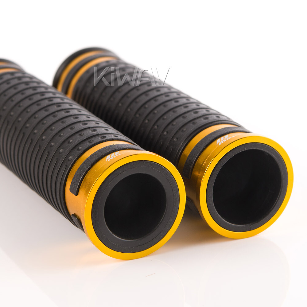 Cyber grips Black TPR + gold Aluminum trim 22mm x1 + 25mm x1 for ...