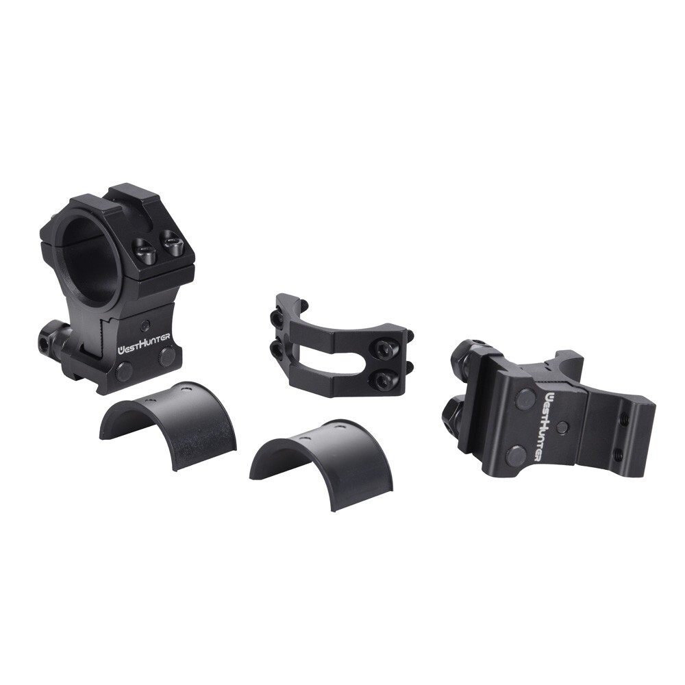WestHunter Adjustable 11mm Dovetail Scope Mounts 1"/30mm Scope Rings ...