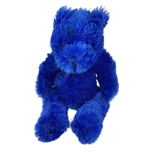 GOFFA Unique 14" Teddy Bear Plush Toy Blue Stuffed Animal Fuzzy Soft | eBay