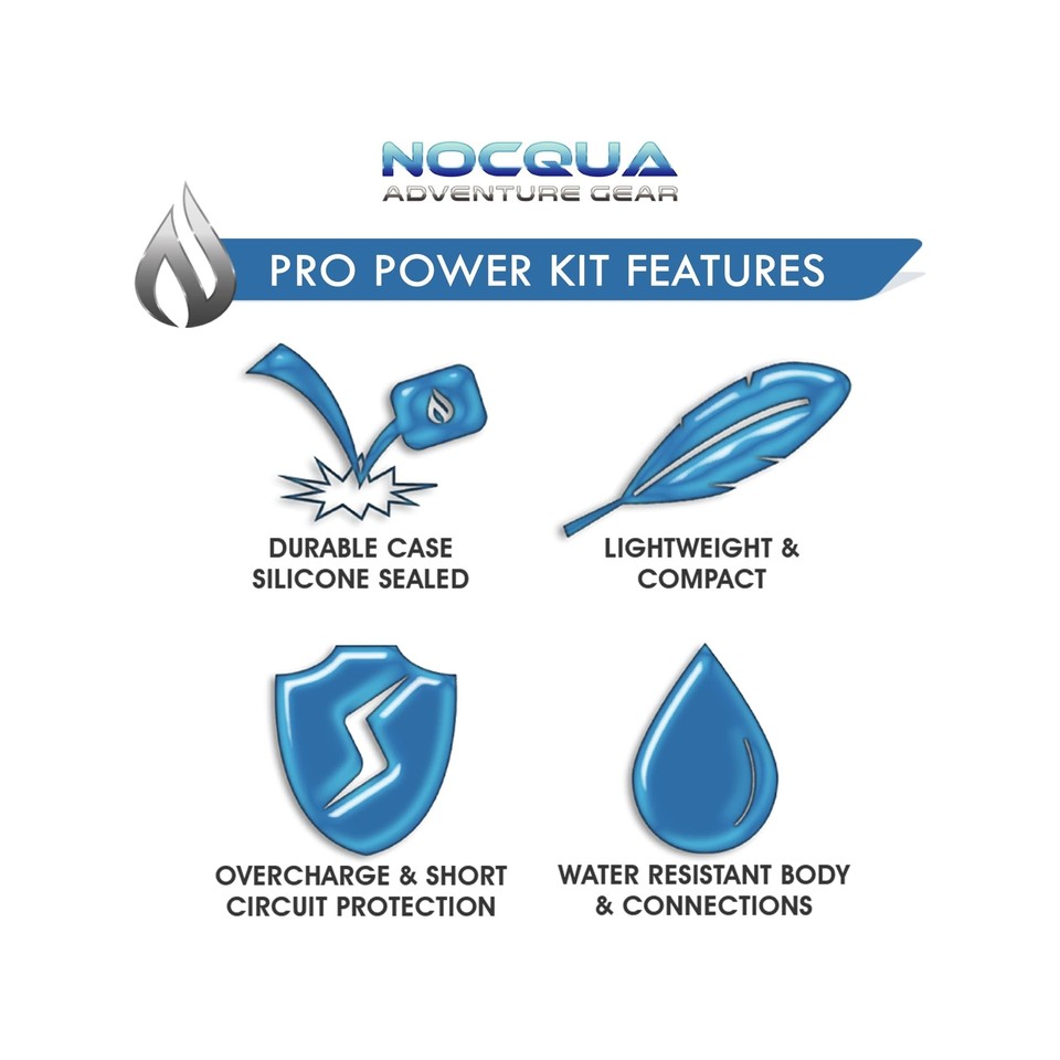 Pro Power Water-Resistant Battery and Charger Kit - Compatible with GPS ...