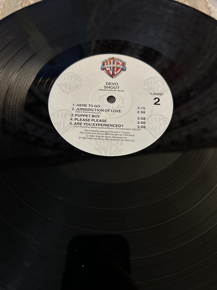 Devo – Shout - VG/EX ~ Insert: VG ~ Promo, 1st Pressing | eBay