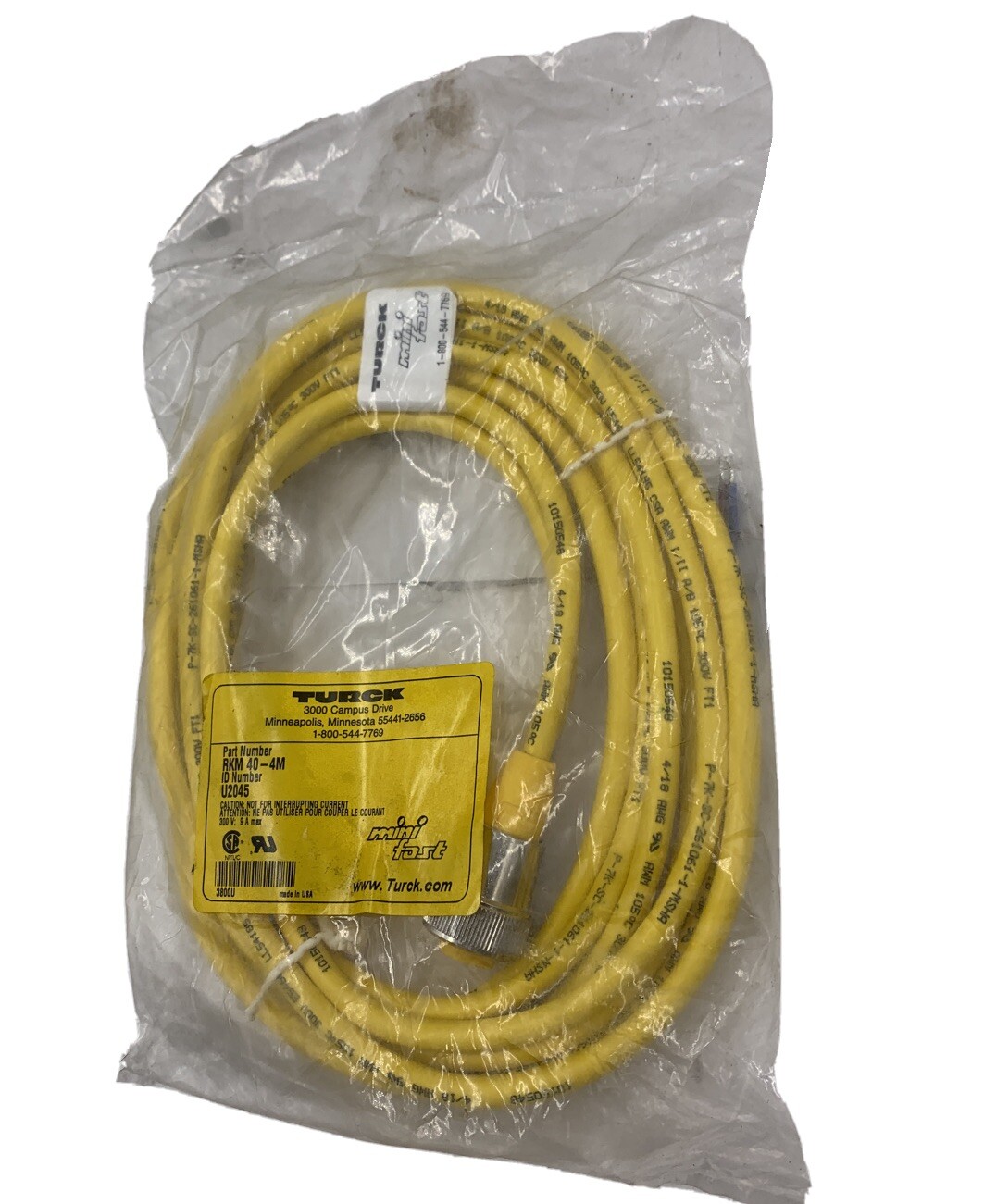 RKM404M Turck Straight Connector Cable Mini Fast --SA | eBay