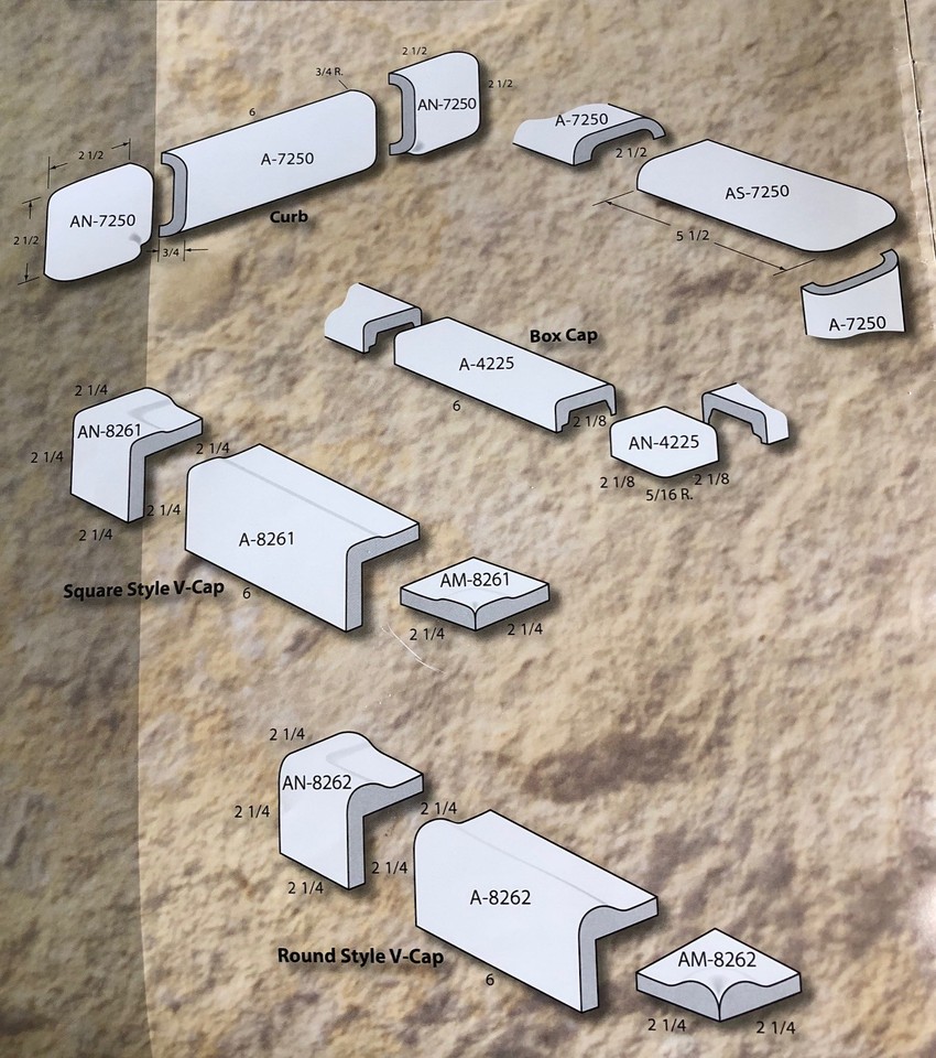 Discontinued American Olean 4 1/4" field Tile Counter Edges & many ...