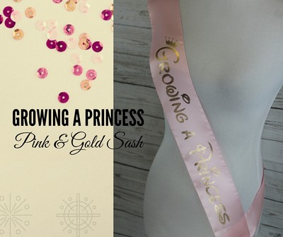 Mommy to Be Baby Shower Sash Growing a Princess to Wear Custom Made ...