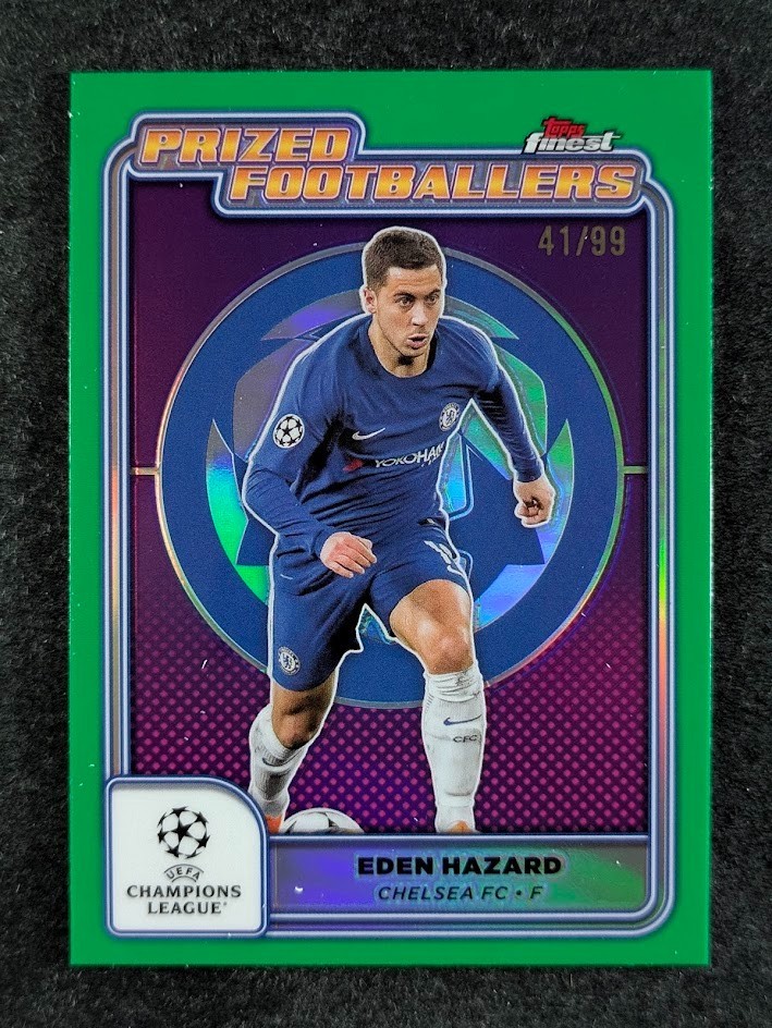 Eden Hazard 2024 Topps Finest UEFA Club Competitions #PFF-18 Prized ...